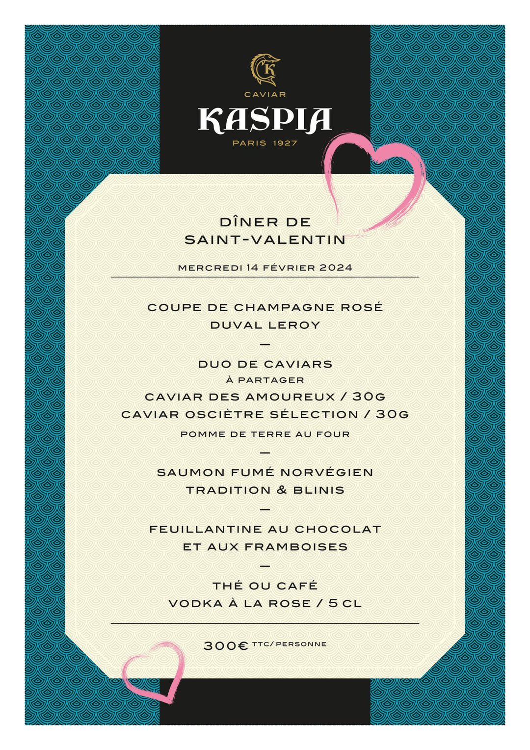MENU PARIS – CAVIAR KASPIA